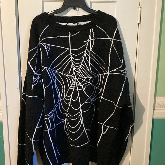 Misconc3ptions | Sweaters | Spider Webbed Sweater | Poshmark